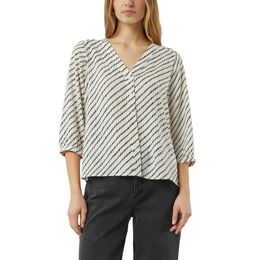 comma, Comma Damen Shirtbluse 3/4-Arm Tunika mit grafischem Muster 42