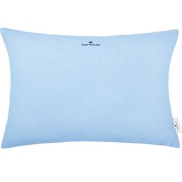 Tom Tailor HOME Dekokissen &raquo;Dove Signature&laquo; mit Paspel, Kissenh&uuml;lle ohne F&uuml;llung, 1 St&uuml;ck blau Baumwolle, Polyester