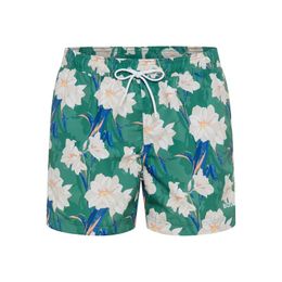 BOSS Herren BOSS Badeshorts &raquo;Iris&laquo; mit floralem Muster M, N-Gr