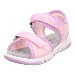 Superfit M&auml;dchen Sandale &raquo;PEBBLES WMS: mittel&laquo; Sandalette mit s&uuml;&szlig;em Motiv, Gr&ouml;&szlig;enschablone zum Download rosa 33
