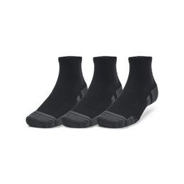 Under Armour Jungen Sportsocken &raquo;UA PERFORMANCE TECH 3PK QTR&laquo; 3 Stk. tlg. f&uuml;r vielseitige Aktivit&auml;ten, mit Elasthan-Anteil, sportlicher Stil schwarz L