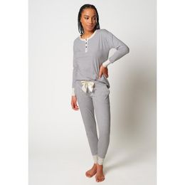 Skiny Damen Pyjama &raquo;Night In Mix & Match&laquo; 2 tlg. bequem, elastischer Bund, mit Taschen, Baumwollmix 44