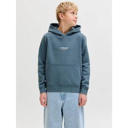 Jack & Jones Jack & Jones Junior Jungen Kapuzensweatshirt &raquo;JJESOHO SWEAT HOOD NOOS JNR&laquo;, Baumwollmischung, relaxed fit 128