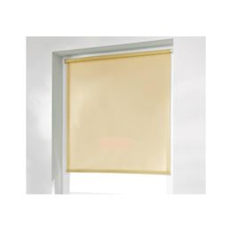 K-home Seitenzugrollo &raquo;Thermo Klemmfix-Rollo&laquo; verdunkelnd energiesparend ohne Bohren 1 St&uuml;ck beige Polyester