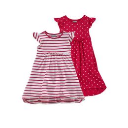 Kidsworld M&auml;dchen Kidsworld Jerseykleid &raquo;f&uuml;r kleine M&auml;dchen&laquo; Packung, 2, 2 Stk. tlg. festliche Anl&auml;sse, kniefrei, modischer Stil, aus reiner Baumwolle