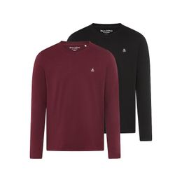Marc O'Polo Marc O'polo Herren Marc O'Polo Longsleeve Packung, 2 Stk. Rundhals, shaped fit, Jersey, basic S