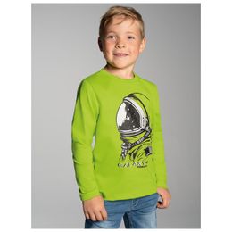 TRIGEMA Jungen Longsleeve &raquo;TRIGEMA Langarmshirt mit gro&szlig;em Astronauten-Print&laquo; 1 Stk. 116