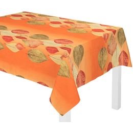 WIRTH Tischdecke &raquo;MAREK&laquo; orange Polyester