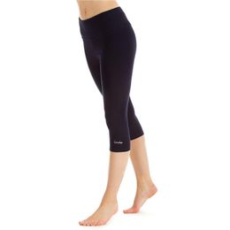 WINSHAPE Damen Leggings &raquo;3/4-Slim Tights WTL2&laquo; figurbetont blau XL, Normalgr&ouml;&szlig;en