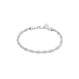 Elli Premium Damen Armband &raquo;Kordel Gedreht Elegant Basic 925 Silber&laquo; silber