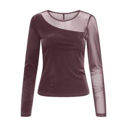 Only Damen Only Langarmshirt &raquo;ONLSMOOTH L/S MESH MIX TOP BOX JRS&laquo; L