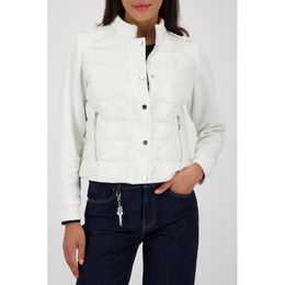 monari Damen Steppjacke ohne Kapuze mit Neopren-Details, Regular Fit, Sehkragen, Schulterklappen 40