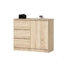 H&ouml;ffner Kommode Kubra &brvbar; holzfarben &brvbar; Ma&szlig;e (cm): B: 80 H: 77 &raquo; H&ouml;ffner