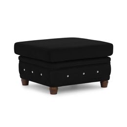 S-STYLE Chesterfield Hocker Cleo Blink schwarz Ma&szlig;e (cm): B: 75 H: 45 &raquo; H&ouml;ffner