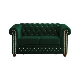 S-STYLE Chesterfield Einzelsofa Cleo Blink gr&uuml;n Ma&szlig;e (cm): B: 148 H: 72 &raquo; H&ouml;ffner