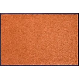Hanse Home Fu&szlig;matte &raquo;Wash & Clean&laquo; rechteckig 7 mm H&ouml;he Schmutzfangmatte, T&uuml;rmatte, In- und Outdoor, Teppich, L&auml;ufer, waschbar orange Kunstfaser