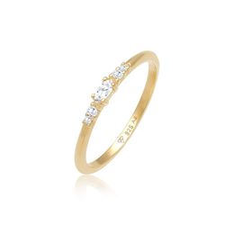 Elli Damen Verlobungsring &raquo;Zirkonia Marquise Elegant Verlobung 925 Silber&laquo; gold