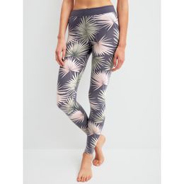 Calida Damen Calida Leggings &raquo;Elastic Trend&laquo; floraler Print, Baumwollmix, weicher elastischer Bund, bequem S (40/42), N-Gr
