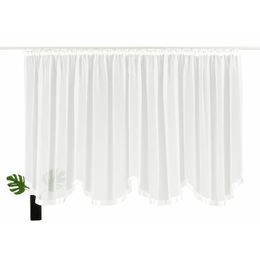 my home Bogenstore &raquo;Eby&laquo; Kr&auml;uselband 1 Stk. tlg. Transparent Polyester wei&szlig; Voile, Polyester
