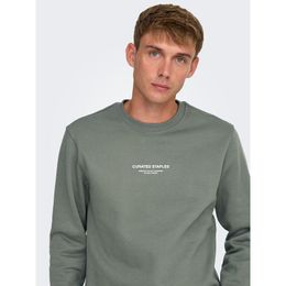Only & Sons Only & Sons Herren ONLY & SONS Sweatshirt &raquo;ONSCURATED REG CREW NECK SWEAT&laquo; grau S