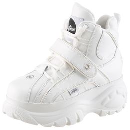 Buffalo Damen Schn&uuml;rboots High-Top Sneaker, Chunky Boots, Plateauboots mit kr&auml;ftiger Laufsohle 39