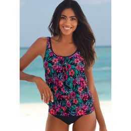 Venice Beach Damen Oversize-Tankini-Top &raquo;Summer&laquo; mit verstellbaren Tr&auml;gern blau 38, N-Gr