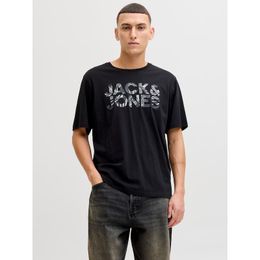Jack & Jones Jack & Jones Herren Kurzarmshirt &raquo;JJEJEFF LOGO TEE SS SN&laquo; mit Logoprint XL