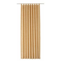 WIRTH Vorhang &raquo;Warnow&laquo; Schlaufen 1 Stk. tlg. beige Chenille, Polyacryl