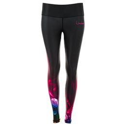 WINSHAPE Damen Leggings &raquo;AEL102-Cosmic&laquo; mit leichtem Kompressionseffekt schwarz L, Normalgr&ouml;&szlig;en
