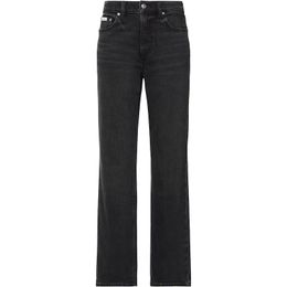 Calvin Klein Jeans Damen Straight-Jeans &raquo;HGH RS STRGHT CK ESS&laquo; Mit G&uuml;rtelschlaufen 32, L&auml;nge 34