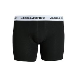 Jack & Jones PlusSize Jack & Jones Plussize Herren Jack & Jones PlusSize Boxershorts &raquo;JACBASIC WHITE WB TRUNKS 5 PACK NOOS PLS&laquo; Packung, 5 Stk. mit Logo Schriftzug schwarz 