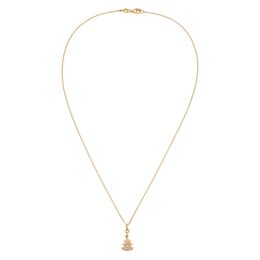 Elli DIAMONDS Necklace 'Tannenbaum' female Gold size 45
