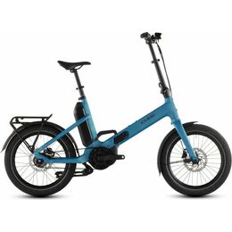 Cube Fold Hybrid Comfort 545 Wh E-Klapprad 20" azure'n'reflex one size | Dienstrad-Leasing m&ouml;glich
