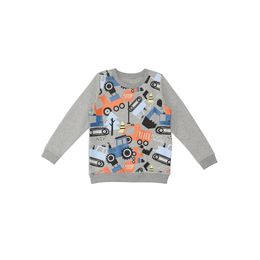 Denokids Sweatshirt aus dickem Baumwollstoff Jungen Gr&ouml;&szlig;e 104 grau