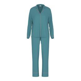 Mey Pyjama 'Pure Chic' Damen Gr&ouml;&szlig;e XS petrol Winterkleid