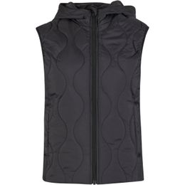 Steppweste Urban Classics "Urban Classics Ladies Super Light Puffer Vest", Damen, Gr. M, schwarz, 100% Polyester, Westen Steppweste