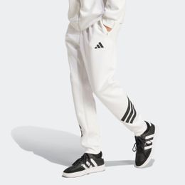 Sporthose adidas Sportswear "M FI 3S PT", Herren, Gr. XL, N-Gr, wei&szlig;, Obermaterial: 67% Polyester, 33% Baumwolle, Hosen Sporthose
