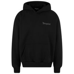 Kapuzensweatshirt DROPSIZE "Dropsize Herren Heavy Backlogo Hoodie", Herren, Gr. S, schwarz, 70% Baumwolle, 30% Polyester, Sweatshirts