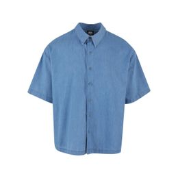 Langarmhemd Urban Classics "Urban Classics Herren Lightweight Denim Shirt", Herren, Gr. L, US-Gr&ouml;&szlig;en, skyblau washed, 100% Baumwolle, unifarben, ohne Ausschnitt, Hemden