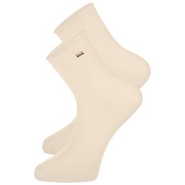 Feinsocken BOSS, Damen, Gr. 35-38, open wei&szlig; 119, Viskose, elastisch, Socken, fein gerippt, verst&auml;rkte Fersen- und Zehenpartie
