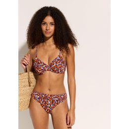 bonprix B&uuml;gel-Bikini mit hohem Beinausschnitt (2-tlg.Set), lila