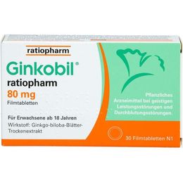 GINKOBIL-ratiopharm 80 mg Filmtabletten 30 St