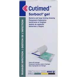 EMRA-MED Arzneimittel GmbH Cutimed Sorbact Gel Kompressen 7,5x15 cm 10 St