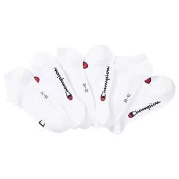 Sneakersocken Champion "6pk Sneaker Socks", Herren, Gr. 39 (42), wei&szlig;, Obermaterial: 71% Baumwolle, 23% Polyester, 4% Polyamid, 2% Elasthan, Socken Sneakersocken, f&uuml;r sportliche Aktivit&auml;ten, f&uuml;r Fitness und Training, im 6er-Pack