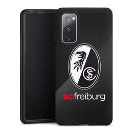 DeinDesign Galaxy S20 FE Handy Panzer Handyh&uuml;lle robuste Outdoor H&uuml;lle Schutzh&uuml;lle matt Lettering Sc Freiburg Logo Tough Case