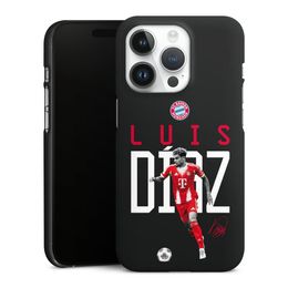 DeinDesign iPhone 14 Pro Handy Premium Case Smartphone Handyh&uuml;lle Schutzh&uuml;lle matt Fc Bayern M&uuml;nchen Official Licensed Product Luis Diaz Premium Case