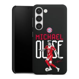 DeinDesign Galaxy S23 Handy Premium Case Smartphone Handyh&uuml;lle Schutzh&uuml;lle matt Fc Bayern M&uuml;nchen Michael Olise Official Licensed Product Premium Case