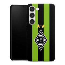 DeinDesign Galaxy S23 Handy Premium Case Smartphone Handyh&uuml;lle Schutzh&uuml;lle matt Stripes Borussia M&ouml;nchengladbach Gladbach Premium Case