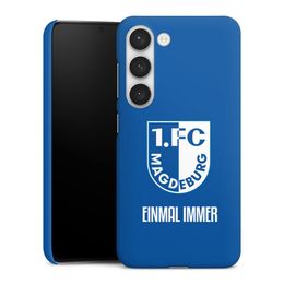DeinDesign Galaxy S23 Handy Premium Case Smartphone Handyh&uuml;lle Schutzh&uuml;lle matt Coat Of Arms Official Licensed Product 1. Fc Magdeburg Premium Case