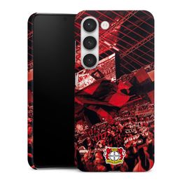 DeinDesign Galaxy S23 Handy Premium Case Smartphone Handyh&uuml;lle Schutzh&uuml;lle matt Merchandise Official Licensed Product Bayer 04 Leverkusen Premium Case